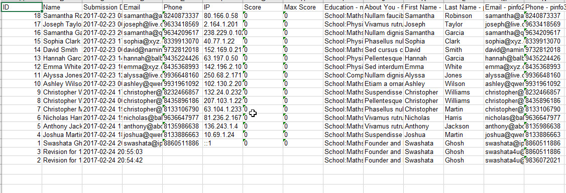 eForm Easy SQL - Submission to DB & Revision Control by WPQuark | CodeCanyon